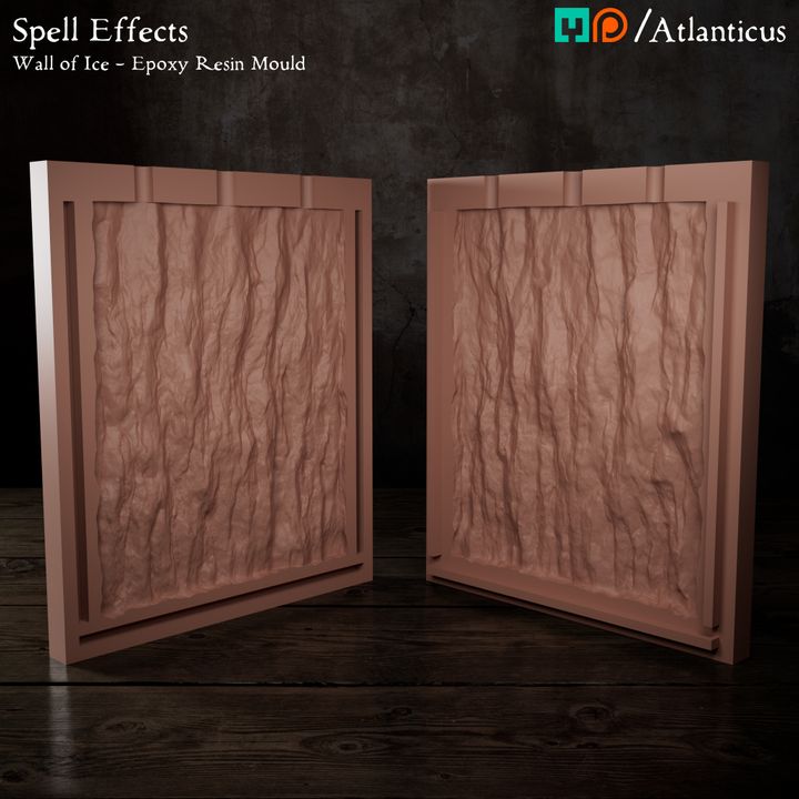 3D Printable Spell Effects - Wall of Ice by Atlanticus Arts
