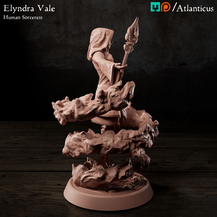 3D Printable Female Human Sorcerer - Elyndra Vale - Firestorm by ...