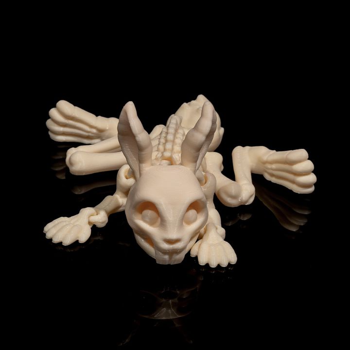 3D Printable Skeleton Bunny by Stlflix