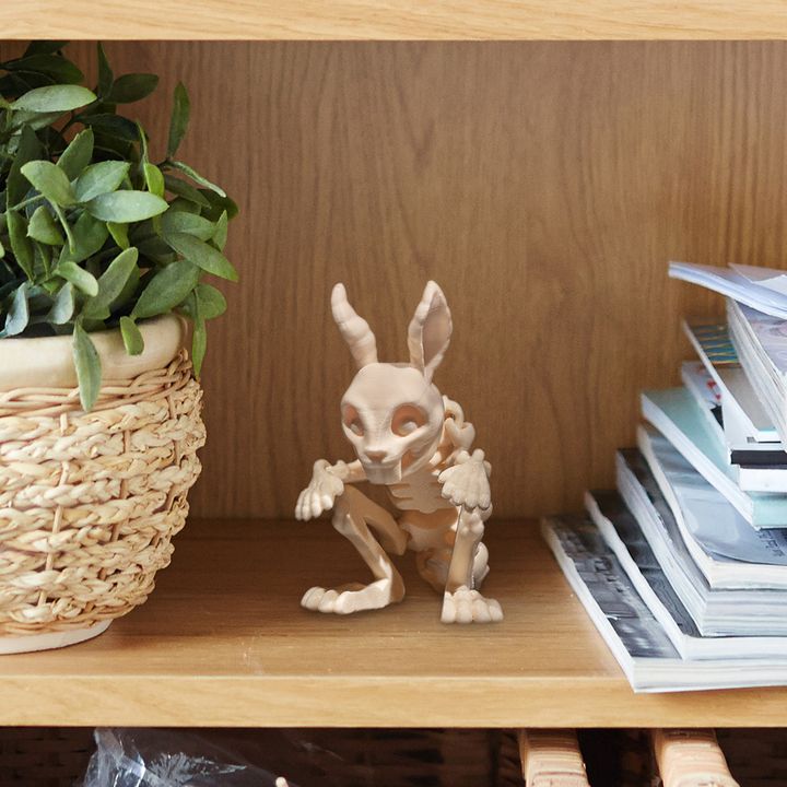 3D Printable Skeleton Bunny by Stlflix