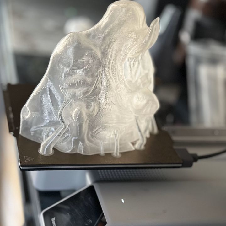 3D Printable triple face wearable mask by Nicolas Artiga