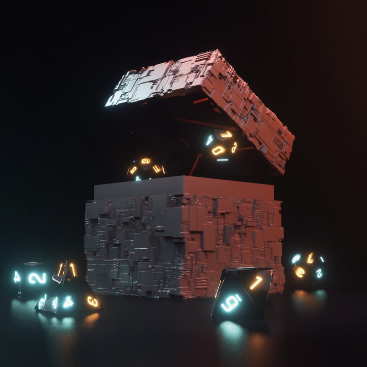 3D Printable Energy Cube (Dice Roller) - S01E03 by Metal Quest