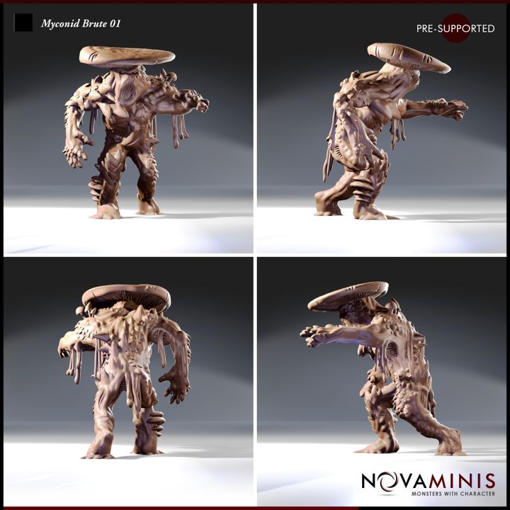 3D Printable Myconid Brute 01 by NOVAMINIS
