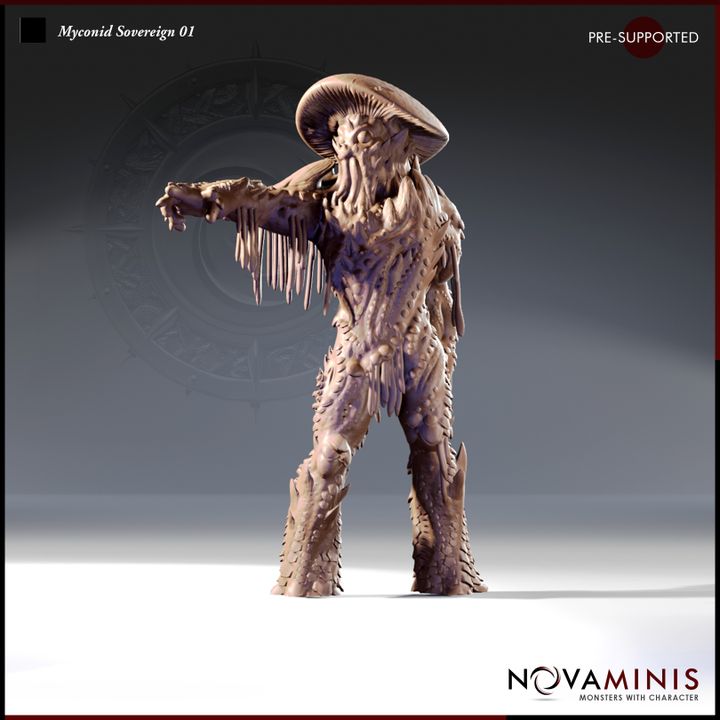 3D Printable Myconid Sovereign 01 by NovaMinis