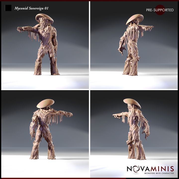 3D Printable Myconid Sovereign 01 by NovaMinis