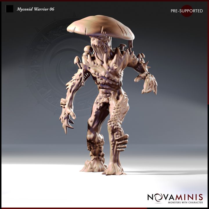 3D Printable Myconid Warrior 06 by NovaMinis
