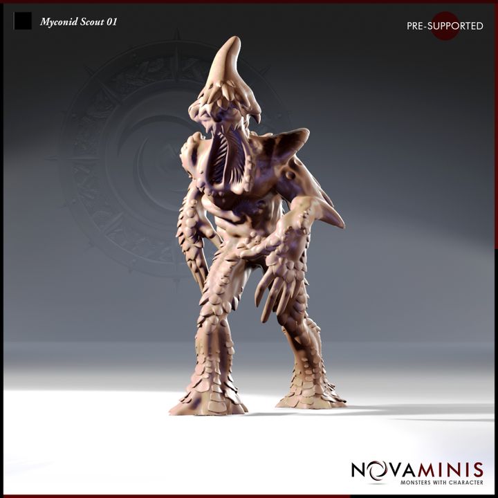 3D Printable The Realm of Shadows: Myconid Colony by NovaMinis