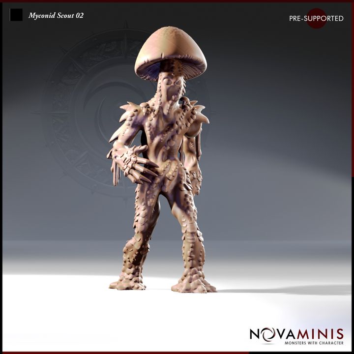 3D Printable The Realm of Shadows: Myconid Colony by NovaMinis