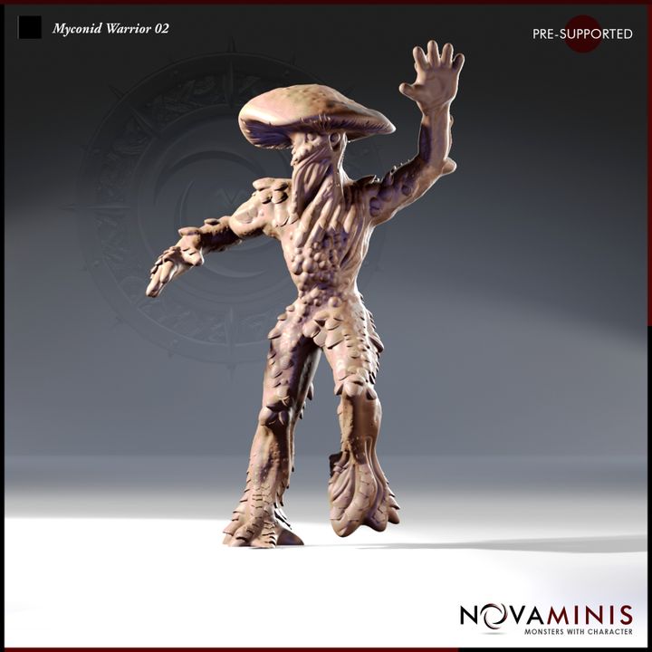 3D Printable The Realm of Shadows: Myconid Colony by NovaMinis