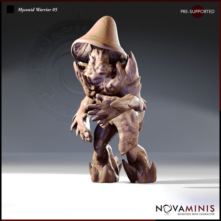 3D Printable The Realm of Shadows: Myconid Colony by NOVAMINIS