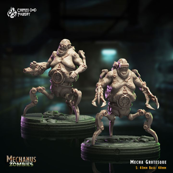 3D Printable Mechanus Zombies ~ August '24 Sci-Fi Bundle by Crippled ...