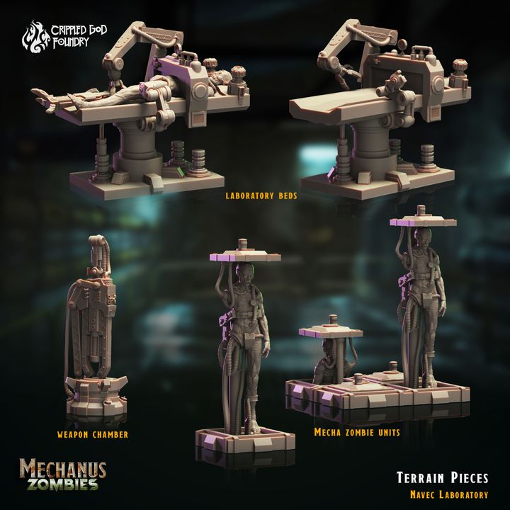 3D Printable Mechanus Zombies ~ August '24 Sci-Fi Bundle by Crippled ...