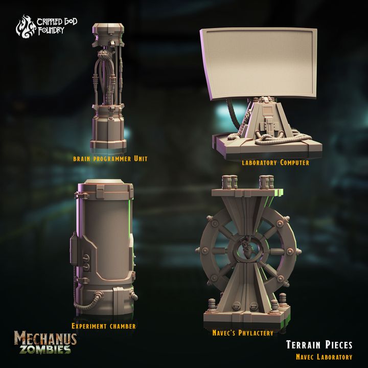 3D Printable Mechanus Zombies ~ August '24 Sci-Fi Bundle by Crippled ...