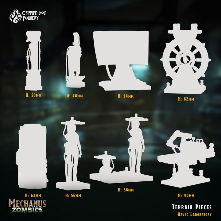 3D Printable Mechanus Zombies ~ August '24 Sci-Fi Bundle by Crippled ...