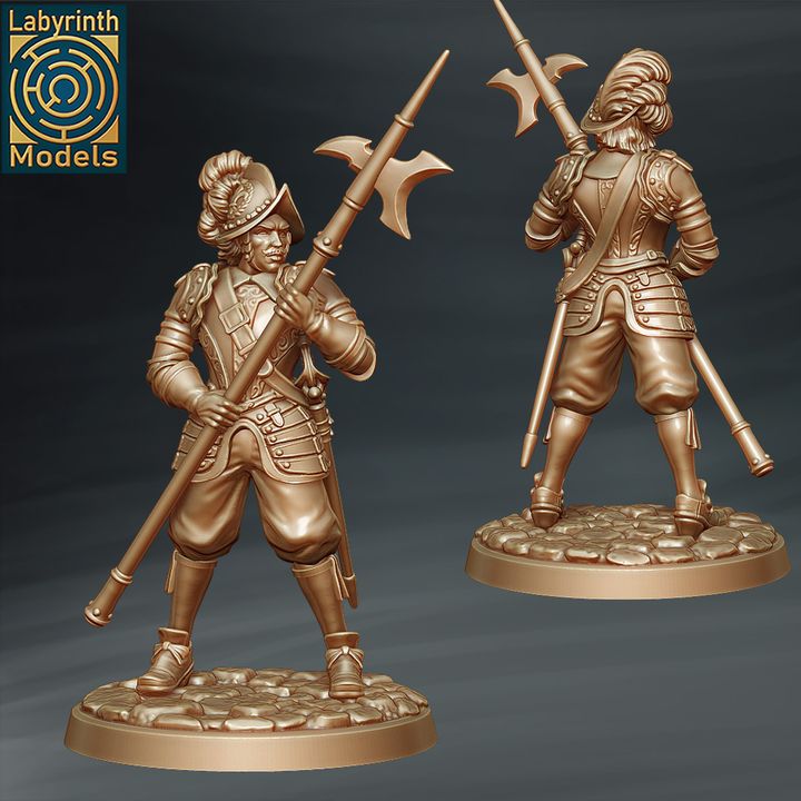 3D Printable Palace Guards - 32mm scale by Labyrinth Models