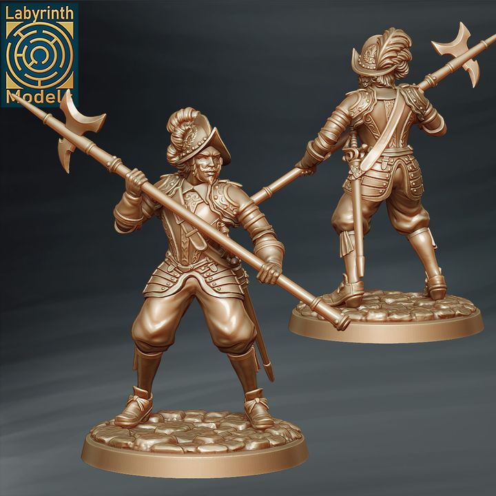 3D Printable Palace Guards - 32mm scale by Labyrinth Models