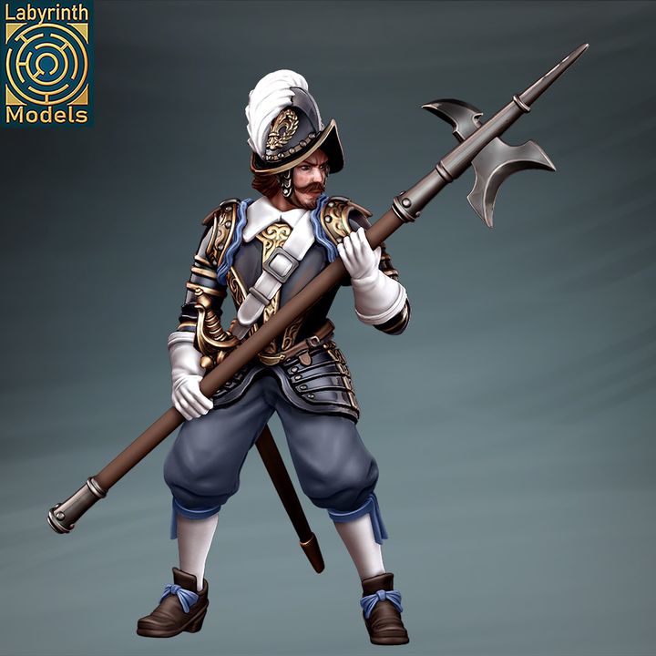 3D Printable The Three Musketeers Collection - 32mm scale by Labyrinth ...