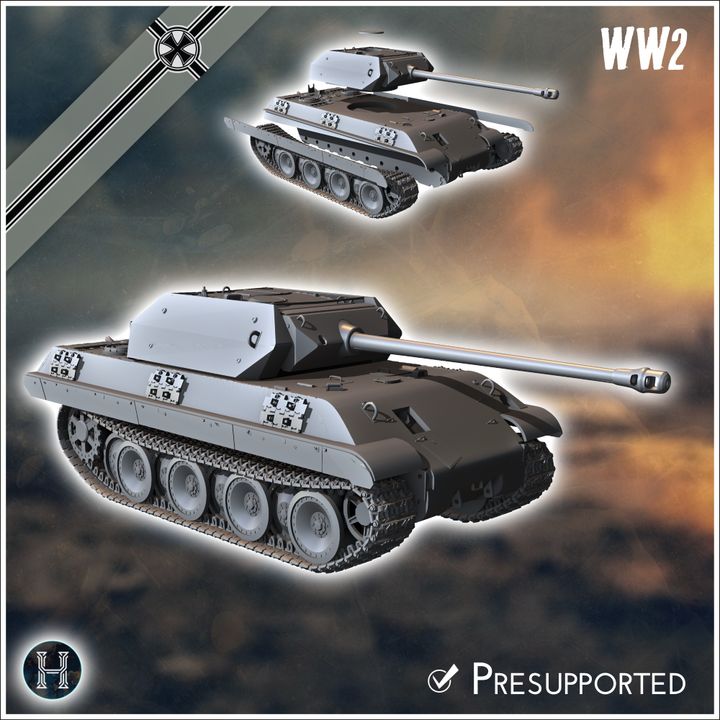 3D Printable Panzer V Panther M10 Ersatz - Germany US Western Front ...