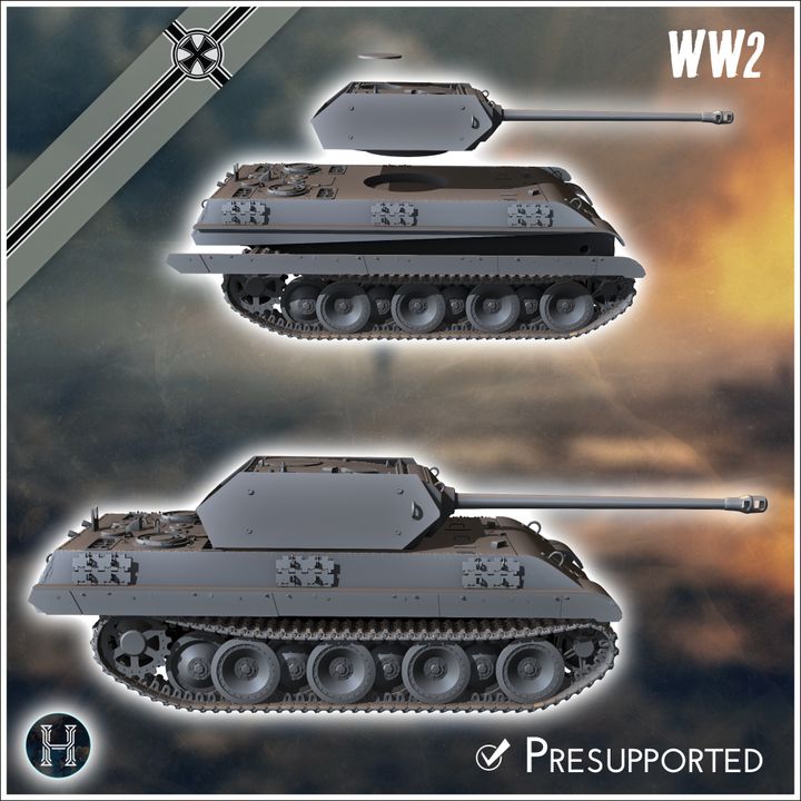 3D Printable Panzer V Panther M10 Ersatz - Germany US Western Front ...