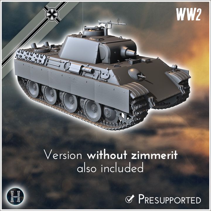 3D Printable Panzer V Sturmpanther - Germany Eastern Western Front ...
