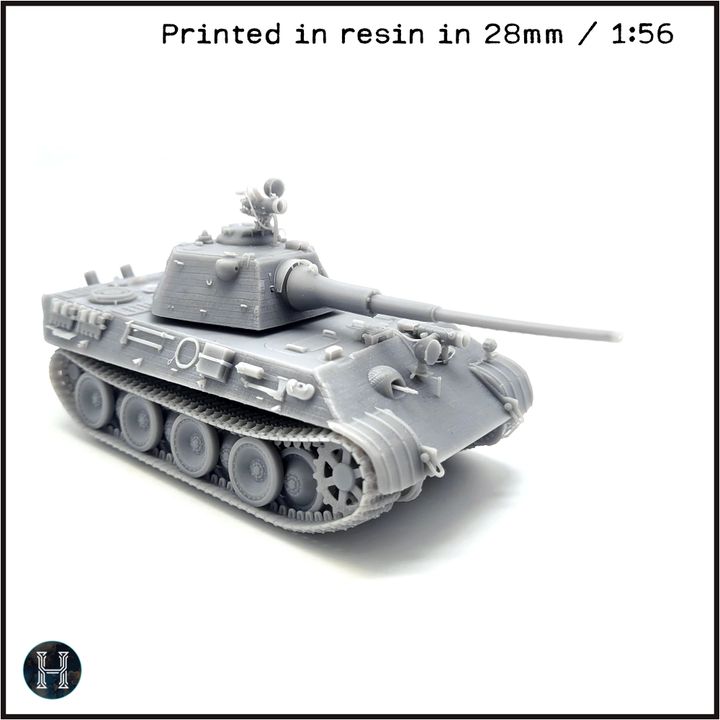 3D Printable Panzer V Panther II Ausf. M with UHU night vision ...
