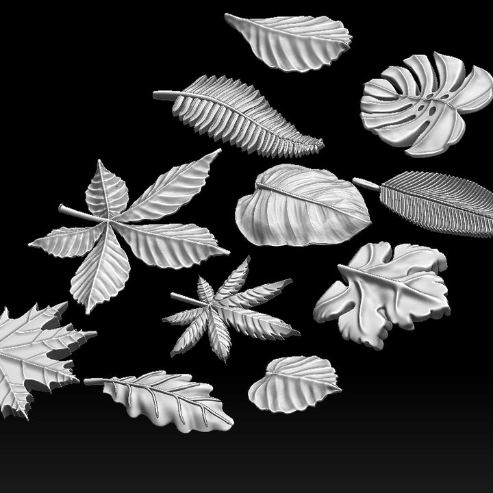 3D Printable leaves by Dmitry Tishchenkov