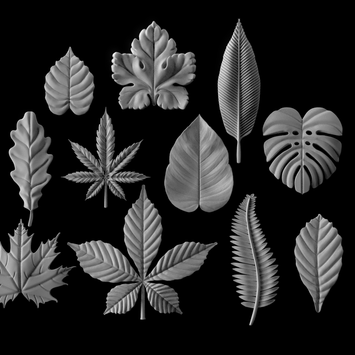 3D Printable leaves by Dmitrii Tishchenkov
