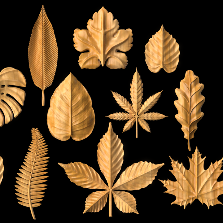 3D Printable leaves by Dmitry Tishchenkov