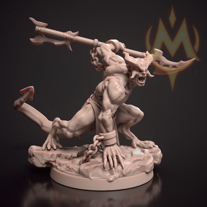 3D Printable Horned Devil by MagicLore Studios