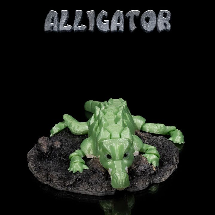 3D Printable Alligator by Stlflix