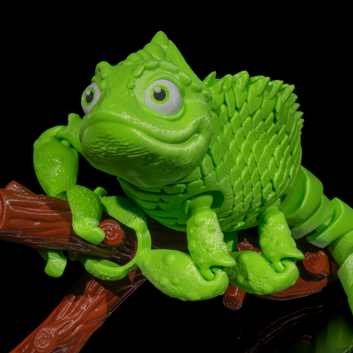 3D Printable Chameleon by Stlflix