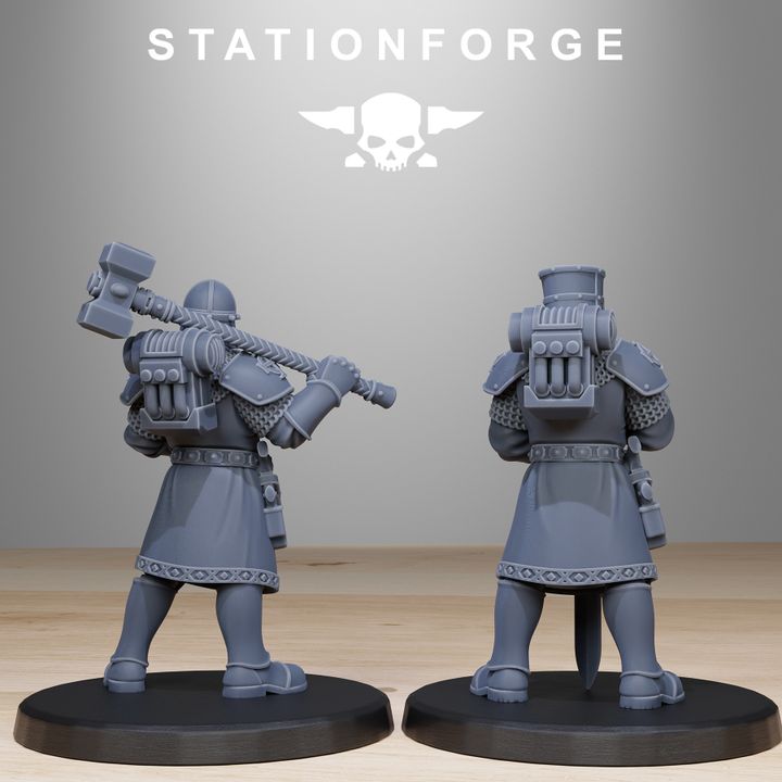 3D Printable Vodalites Melee Infantry by Station Forge