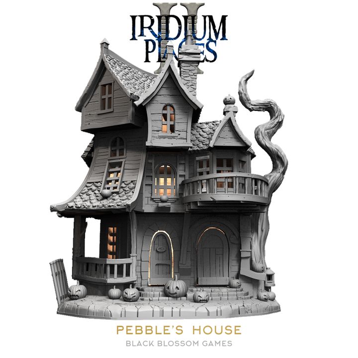 3D Printable IDP02S06 Pebble's House :: Iridium Places 2 :: Black ...