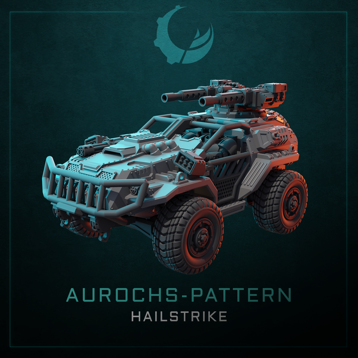 3D Printable Aurochs-Pattern Fast Attack Vehicle by Maelstrom Designworks
