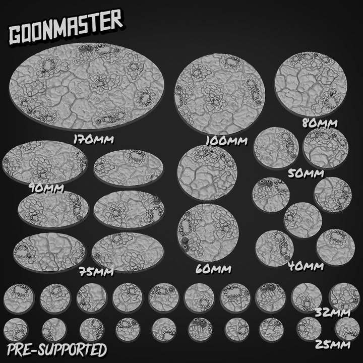 3D Printable Crystal Cave Base Set by Goon Master