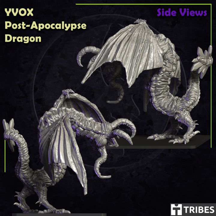 3D Printable YVOX – Post-Apocalypse Dragon by Dark-Platypus Studio