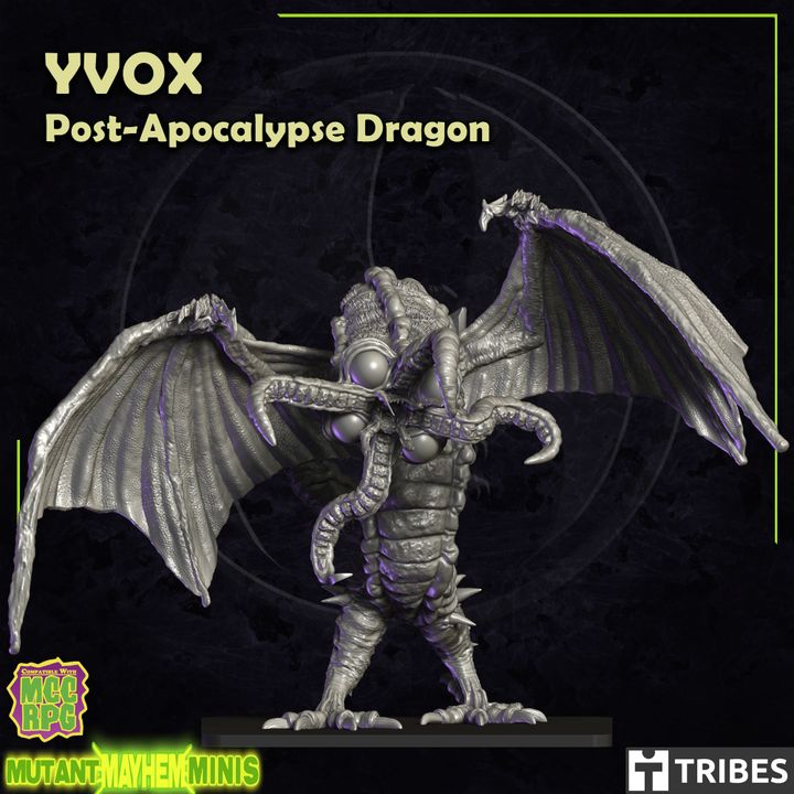 3D Printable YVOX – Post-Apocalypse Dragon by Dark-Platypus Studio