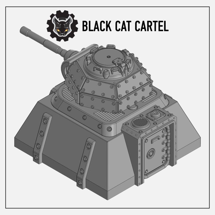 3D Printable Turret Emplacement Bunker Mk-1 by Black Cat Cartel