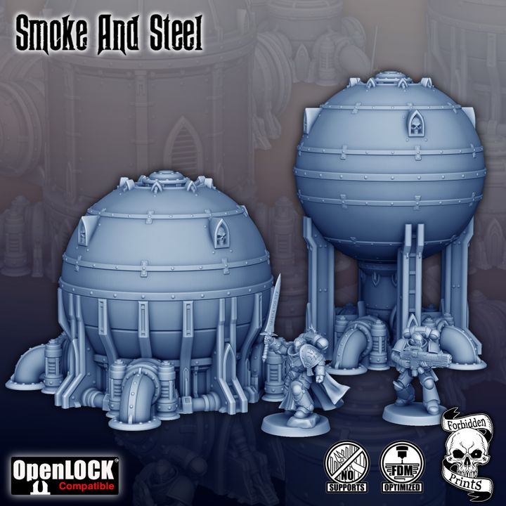 3D Printable Smoke and Steel - Pipe Set Accessories by Forbidden Prints