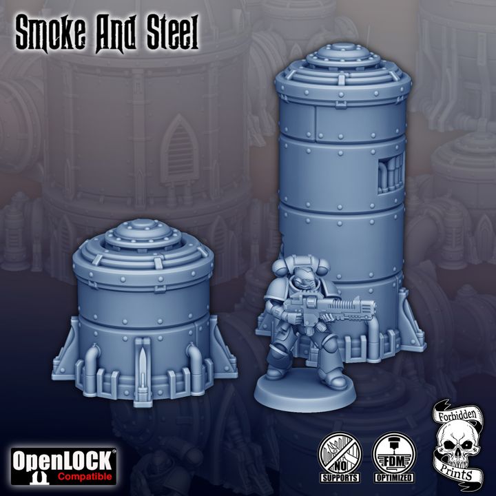 3D Printable Smoke and Steel - Pipe Set Accessories by Forbidden Prints