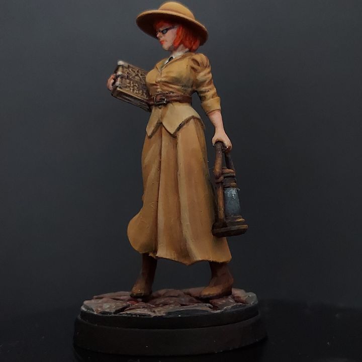 3D Print of Female Cthulhu Investigator 01 by IsauraS