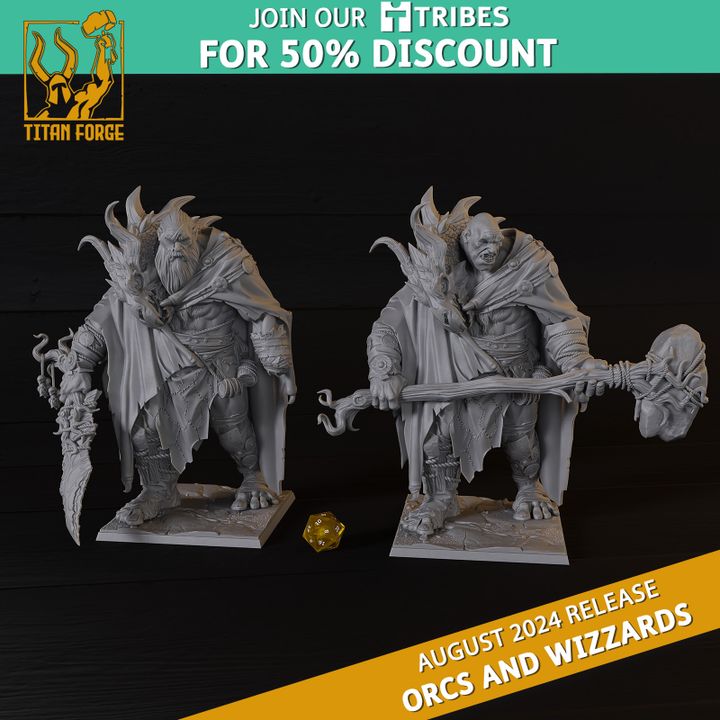 3D Printable Titan Forge Miniatures - 2024 - August - Orcs and Wizzards ...