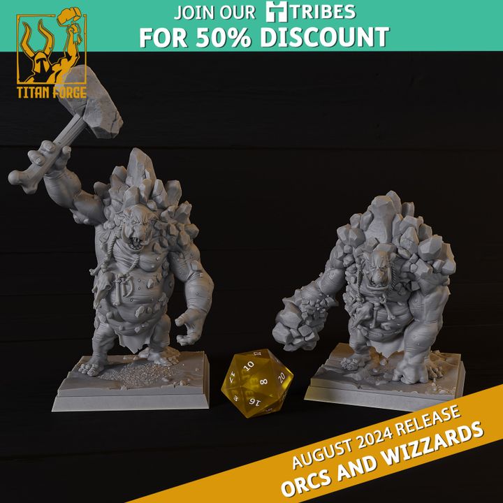 3D Printable Titan Forge Miniatures - 2024 - August - Orcs and Wizzards ...