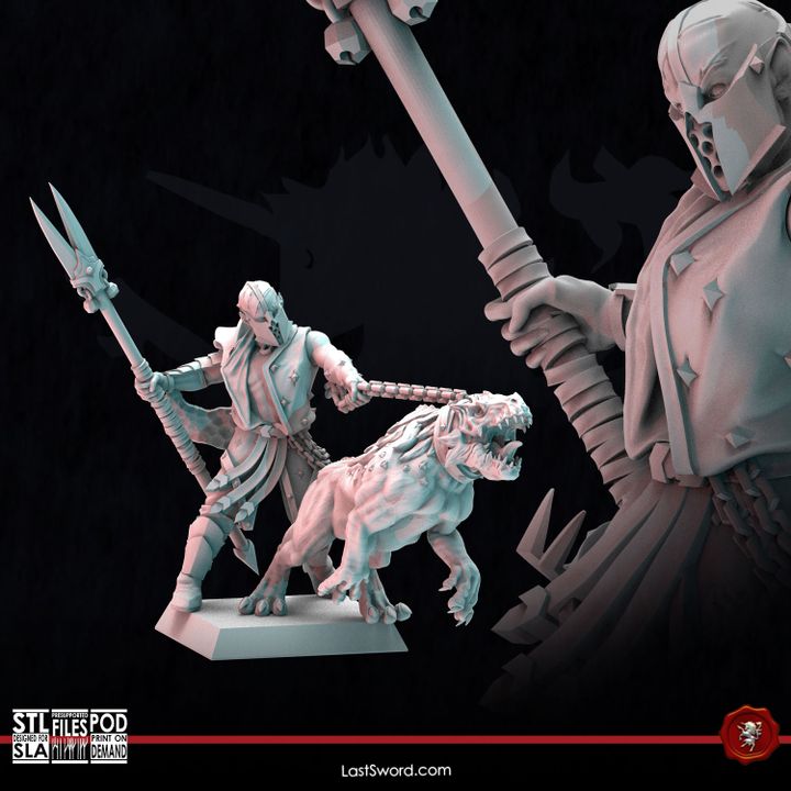 3D Printable Beastmaster and Beast by LastSword Miniatures