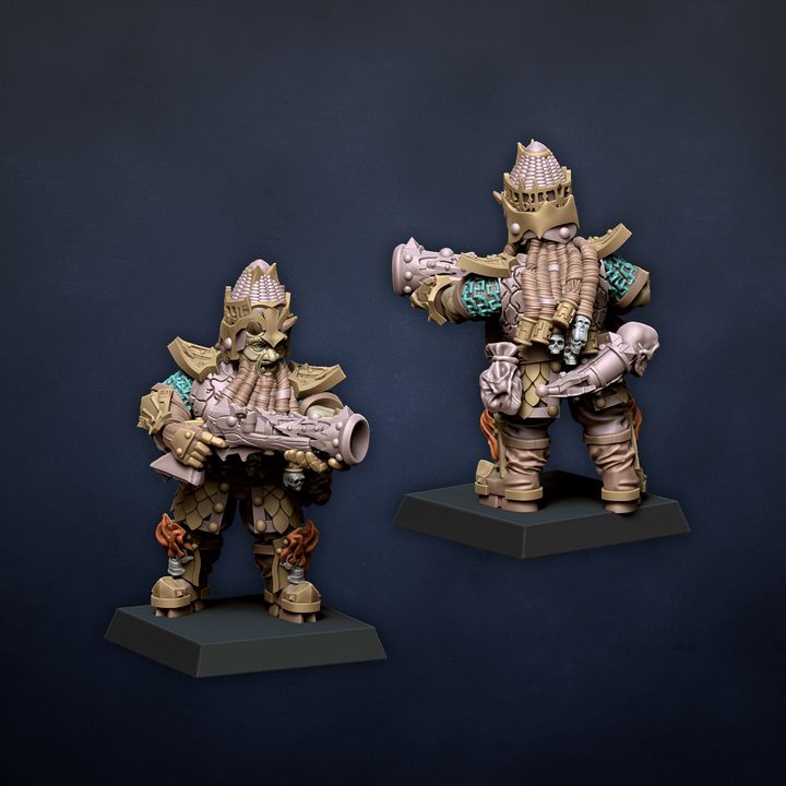 3D Printable Infernal Gunners by Dragon's Lake Miniaturas
