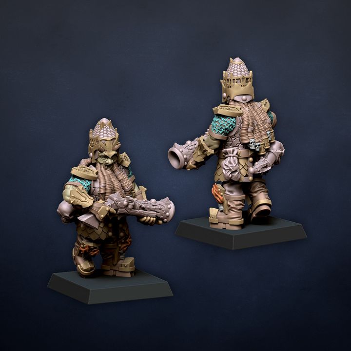 3D Printable Infernal Gunners by Dragon's Lake Miniaturas