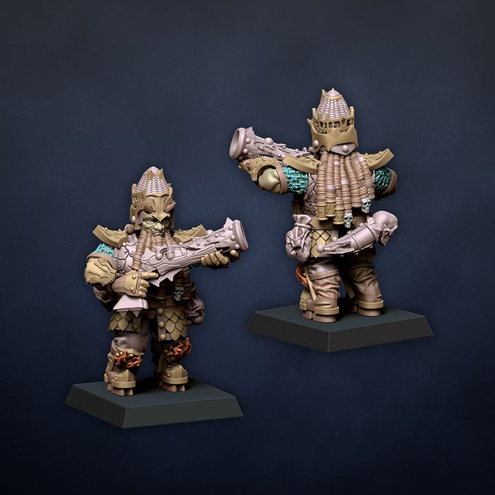 3D Printable Infernal Gunners by Dragon's Lake Miniaturas