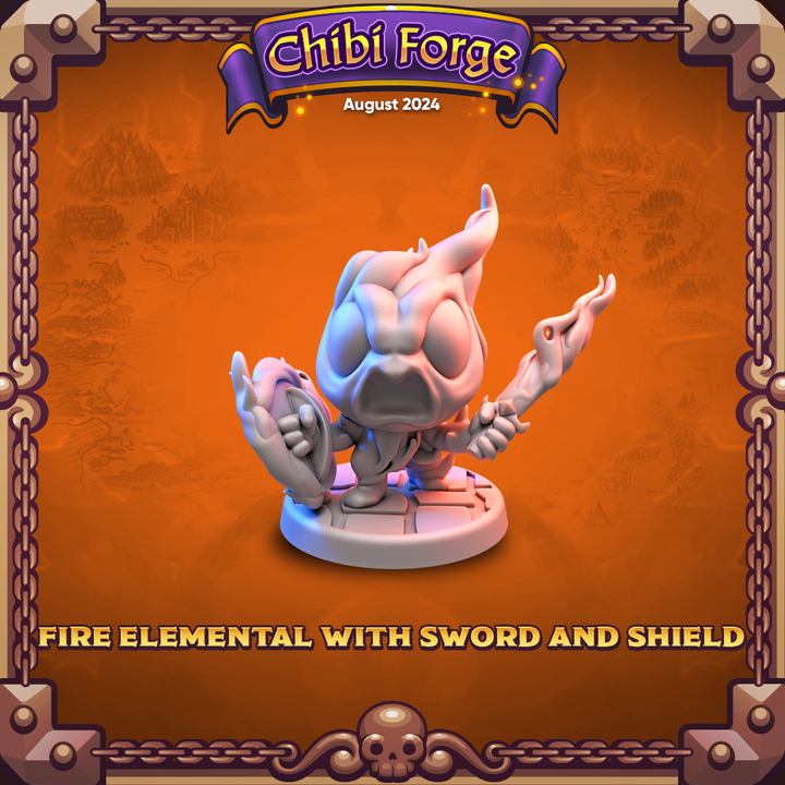 3D Printable Chibi Forge - Release 19 - August 2024 by Titan Forge Miniatures