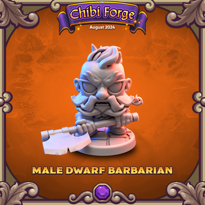 3D Printable Chibi Forge - Release 19 - August 2024 by Titan Forge Miniatures