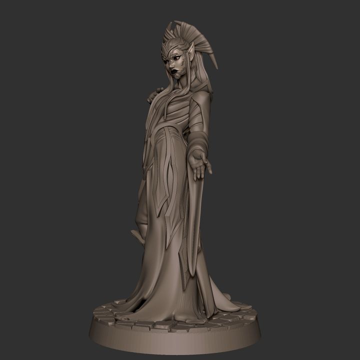3D Printable Drow Matron by Bite the Bullet